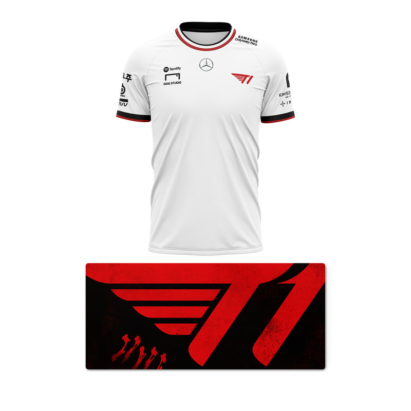Camiseta T1 2025 - FAKER + MOUSE PAD T1 XXL – OMAIGAT