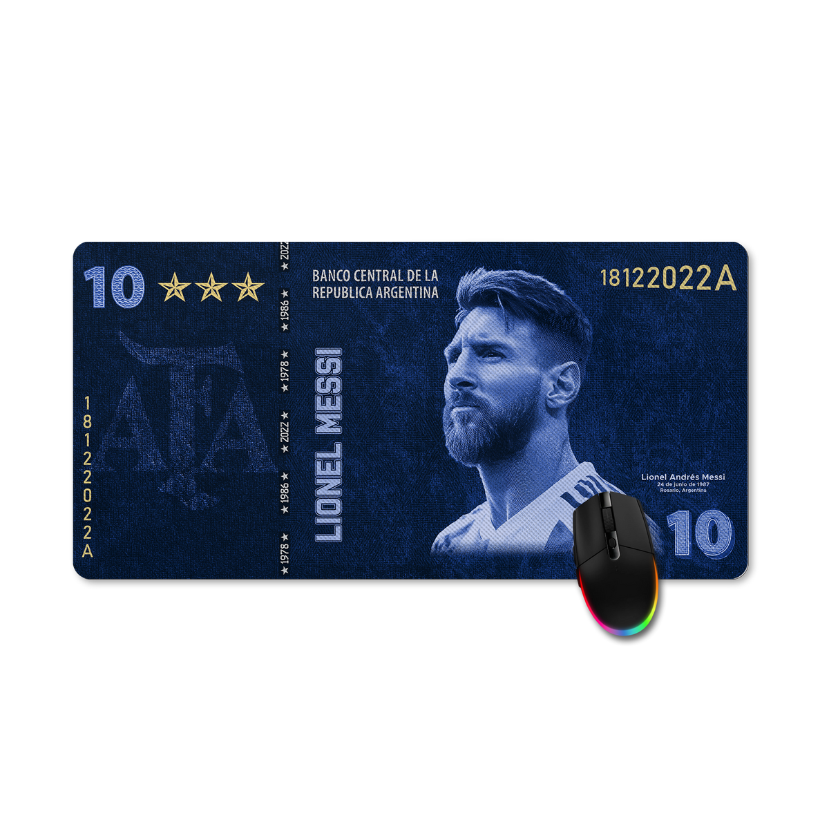Mouse Pad AR$10 | Diseño Billete 💸🖱️ – OMAIGAT