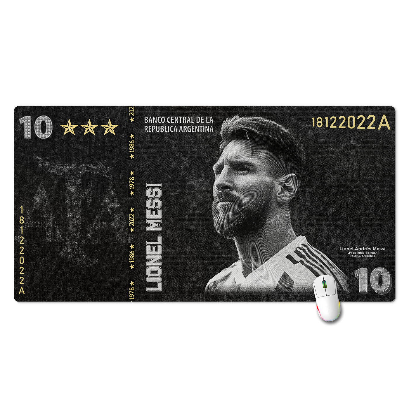 Mouse Pad AR$10 | Diseño Billete 💸🖱️ – OMAIGAT